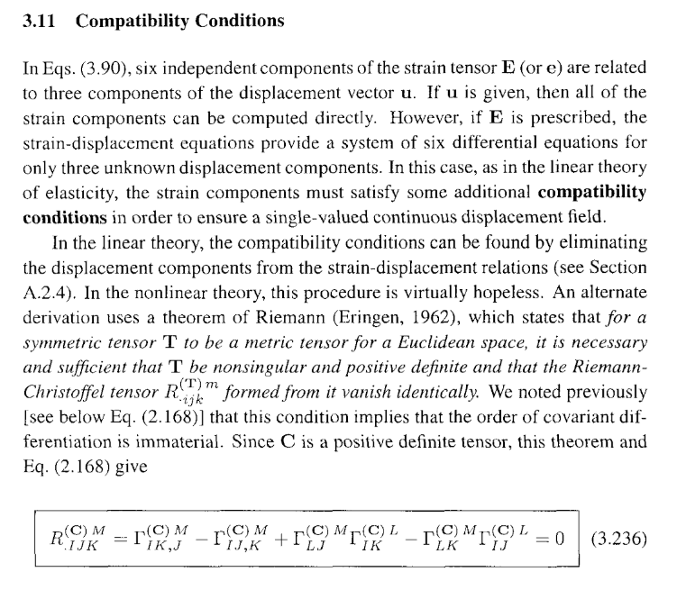 Solved 3) The compatibility equations for the engineering | Chegg.com