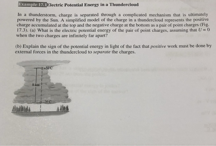 Solved Example 17.1Electric Potential Energy in a | Chegg.com