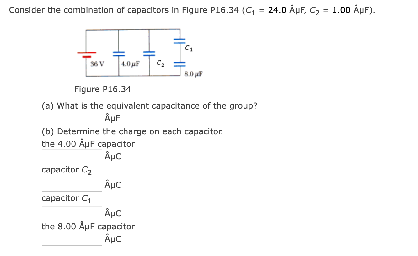 Solved Consider the combination of capacitors in Figure | Chegg.com