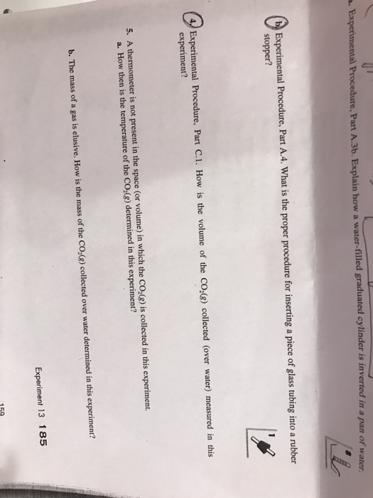 Solved Experimental procedure, Part A. 3b. Explain how a | Chegg.com
