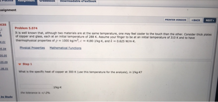 Solved Gradebook Downloadable eTextbook ssignment PRINTER | Chegg.com