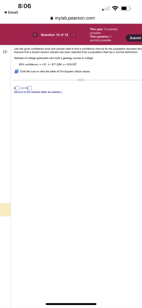 Solved Use The Given Confidence Level And Sample Data To 3497