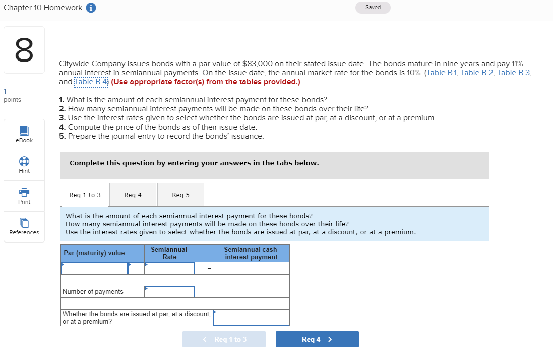 Solved Chapter 10 Homework Saved Citywide Company Issues Chegg