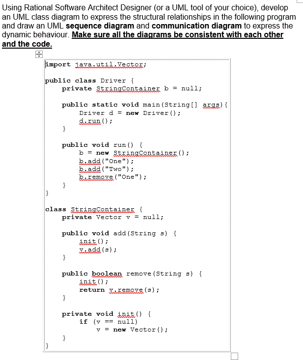 Using Rational Software Architect Designer (or a UML | Chegg.com