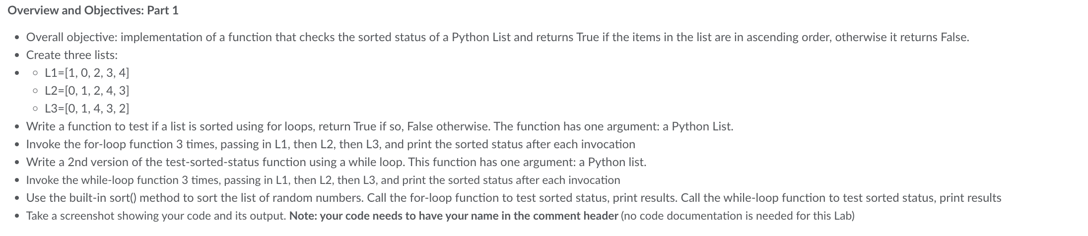 Solved - Overall objective: implementation of a function | Chegg.com