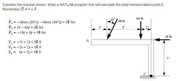 Solved Consider the bracket shown. Write a MATLAB program | Chegg.com Solved Consider the bracket shown. Write a MATLAB program | Chegg.com