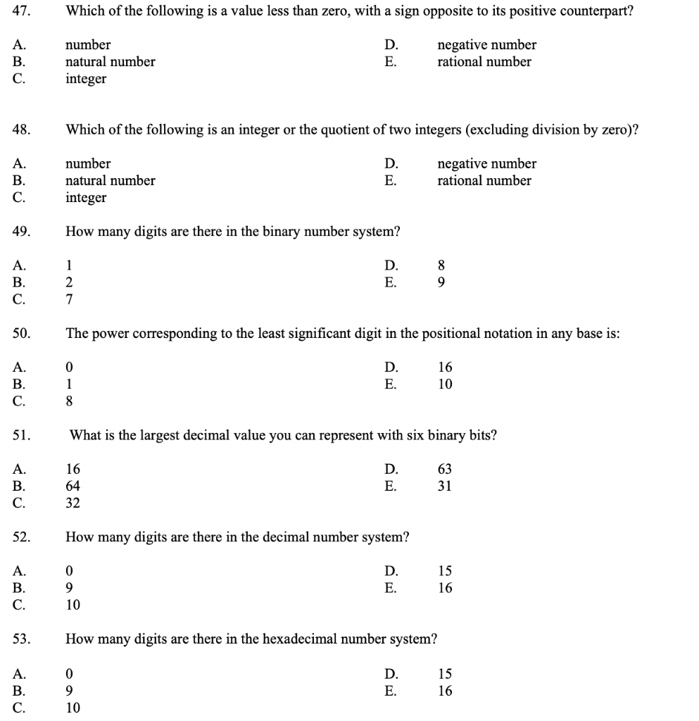Solved Questions 31 through 45 are true and false! Answer | Chegg.com