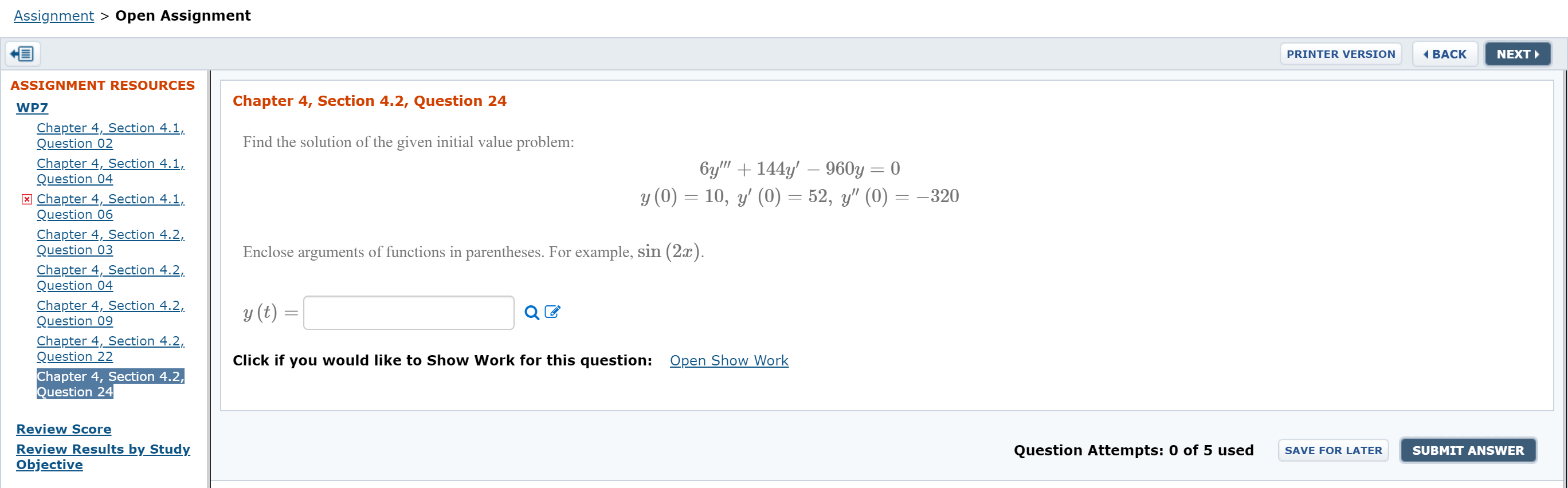 Solved Assignment Open Assignment Printer Version Back 