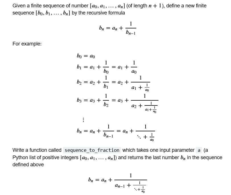 Solved Given a finite sequence of number (ao, a1, ..., an] | Chegg.com