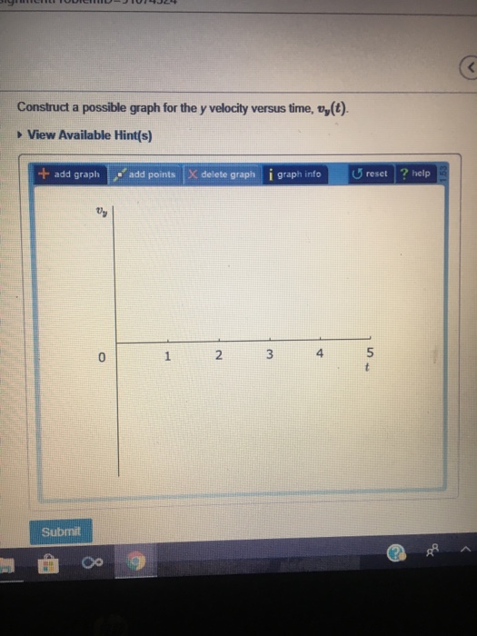 Solved Graphing Projectile Motion For the motion diagram | Chegg.com