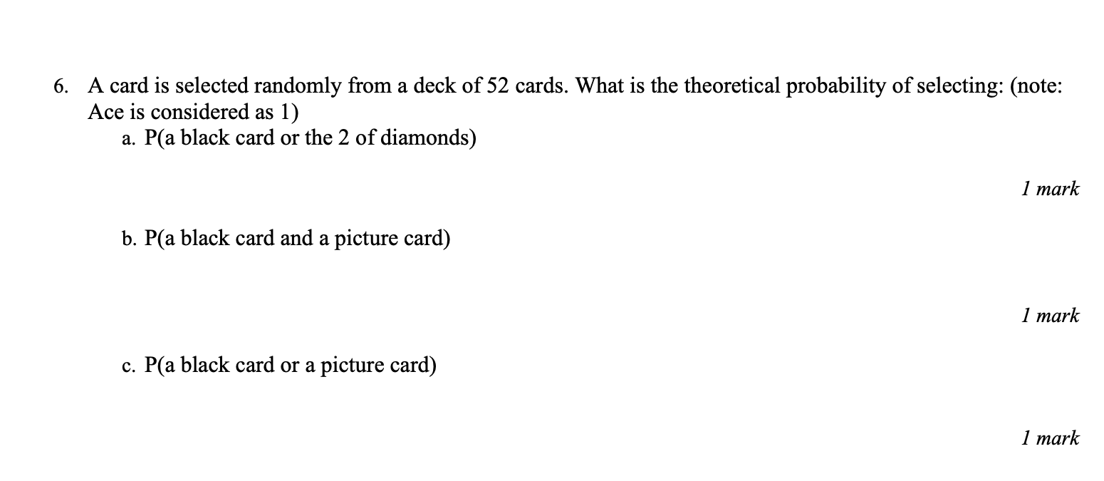 Solved A card is selected randomly from a deck of 52 ﻿cards. | Chegg.com