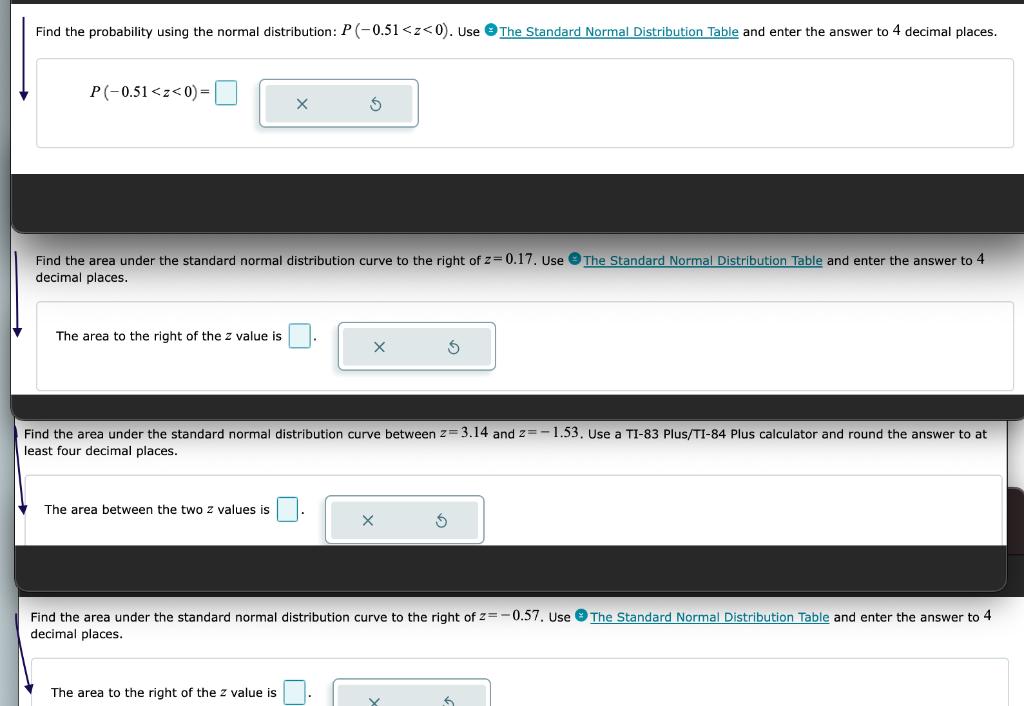 Solved Find the probability using the normal distribution: | Chegg.com