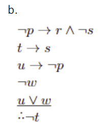 Solved Use the rules of inference studied in class to deduce | Chegg.com