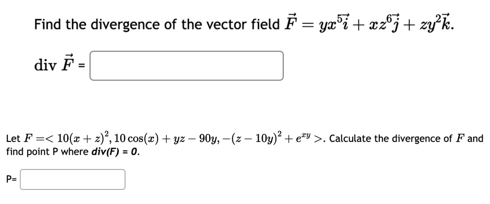 Solved Find the divergence of the vector field | Chegg.com