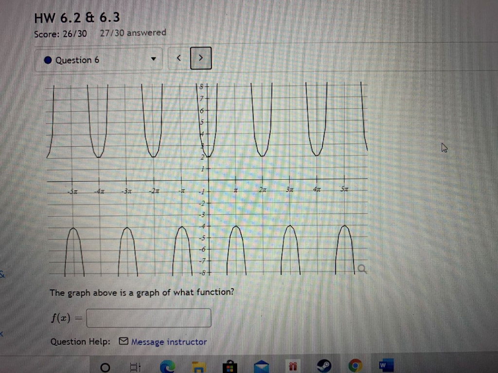 HW 6.2 & 6.3 Score: 26/30 27/30 answered O Question 6 | Chegg.com