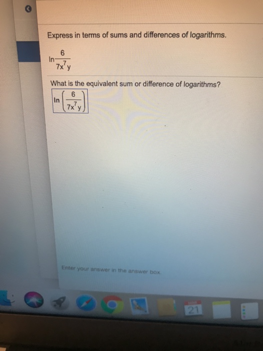 Solved Express in terms of sums and differences of | Chegg.com