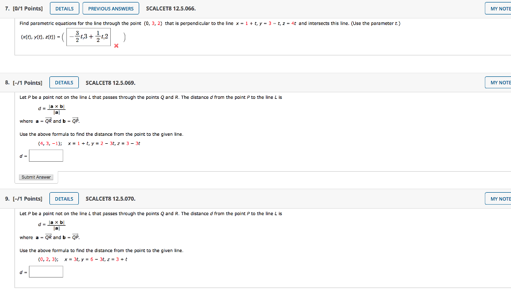 Solved 7. (0/1 Points] DETAILS PREVIOUS ANSWERS SCALCET8 | Chegg.com