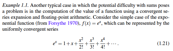 Solved 1.7. Rework Example 1.1 using five-digit precision as | Chegg.com