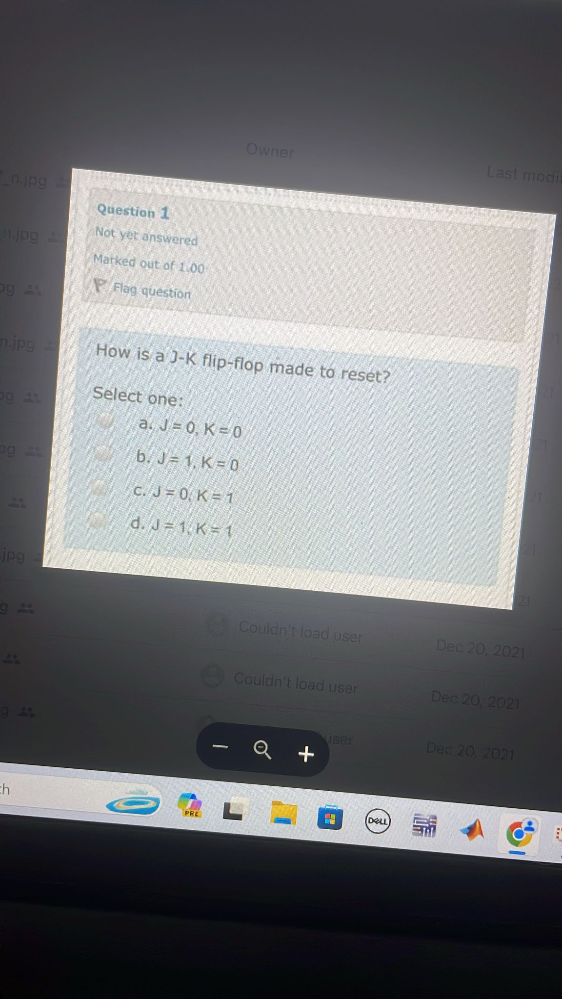 Solved How is a J-K flip-flop made to reset? dijitalSelect | Chegg.com