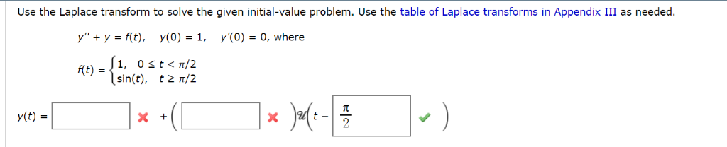 Solved Use the Laplace transform to solve the given | Chegg.com
