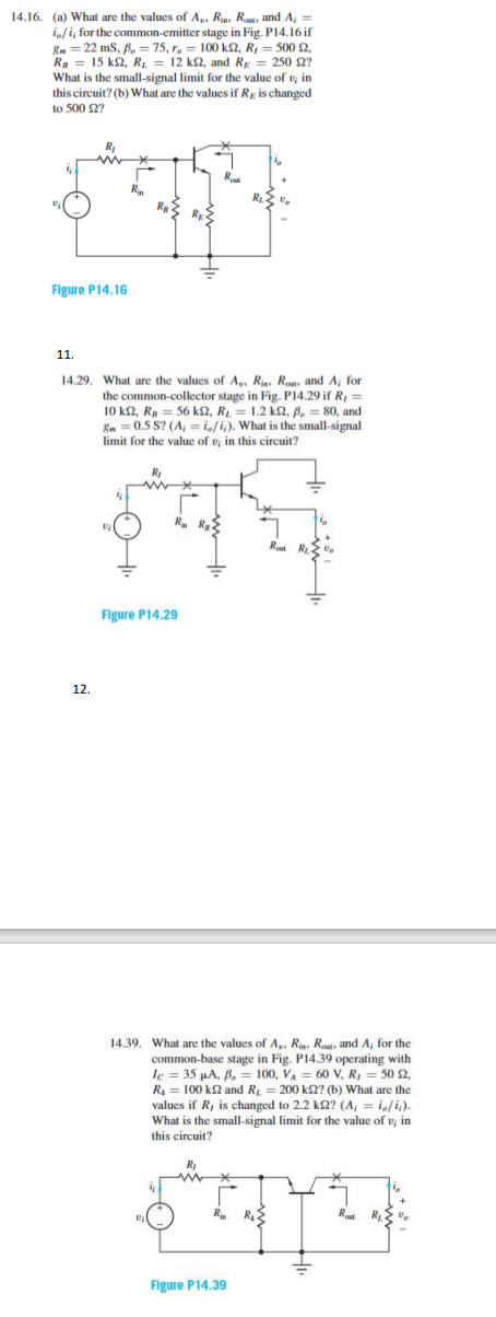 Solved \r\n4.1. Draw the ac equivalent circuits for, and | Chegg.com