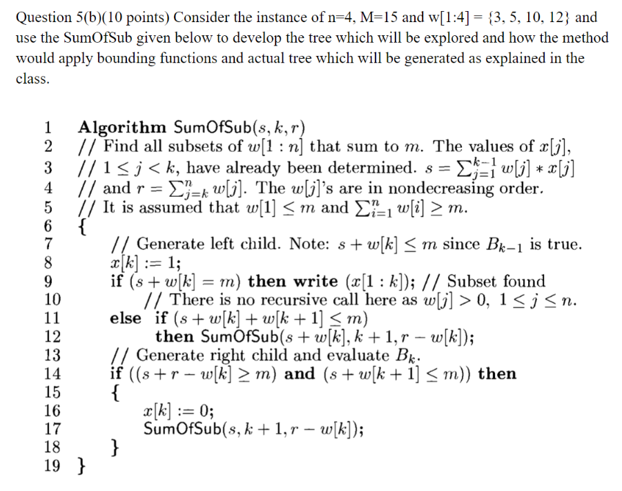Solved Question 5: (a) (5 points) (Chapter 7, Sum of | Chegg.com