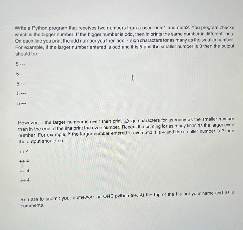 Solved Write a Python program that receives two numbers from | Chegg.com
