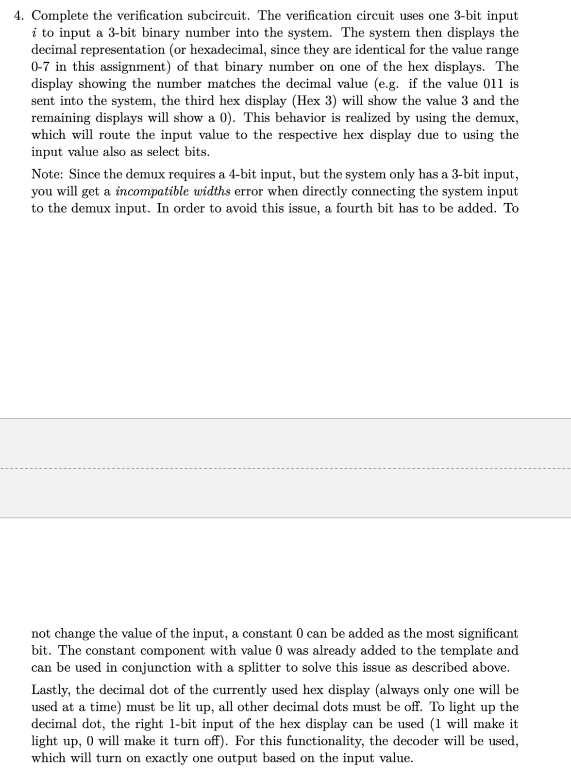 Solved 4. Complete the verification subcircuit. The | Chegg.com