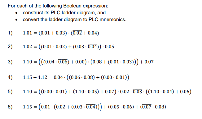 Solved For each of the following Boolean expression: - | Chegg.com