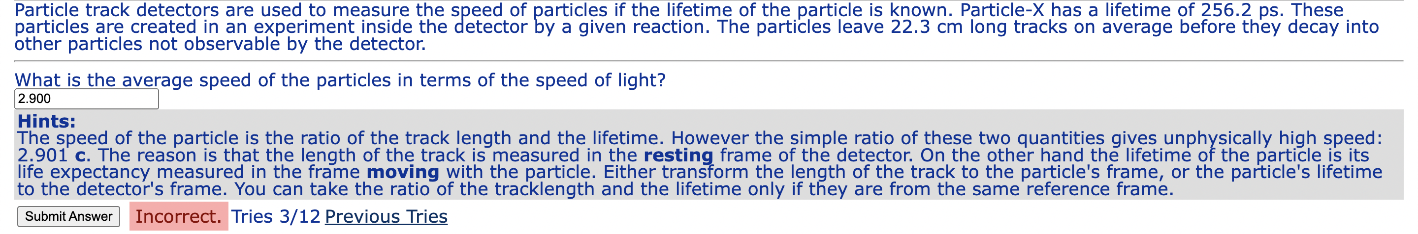 Solved Particle track detectors are used to measure the | Chegg.com