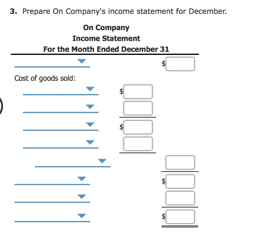 Solved Several items are omitted from the income statement | Chegg.com