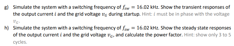 Solved The following HB inverter grid connect is controlled | Chegg.com