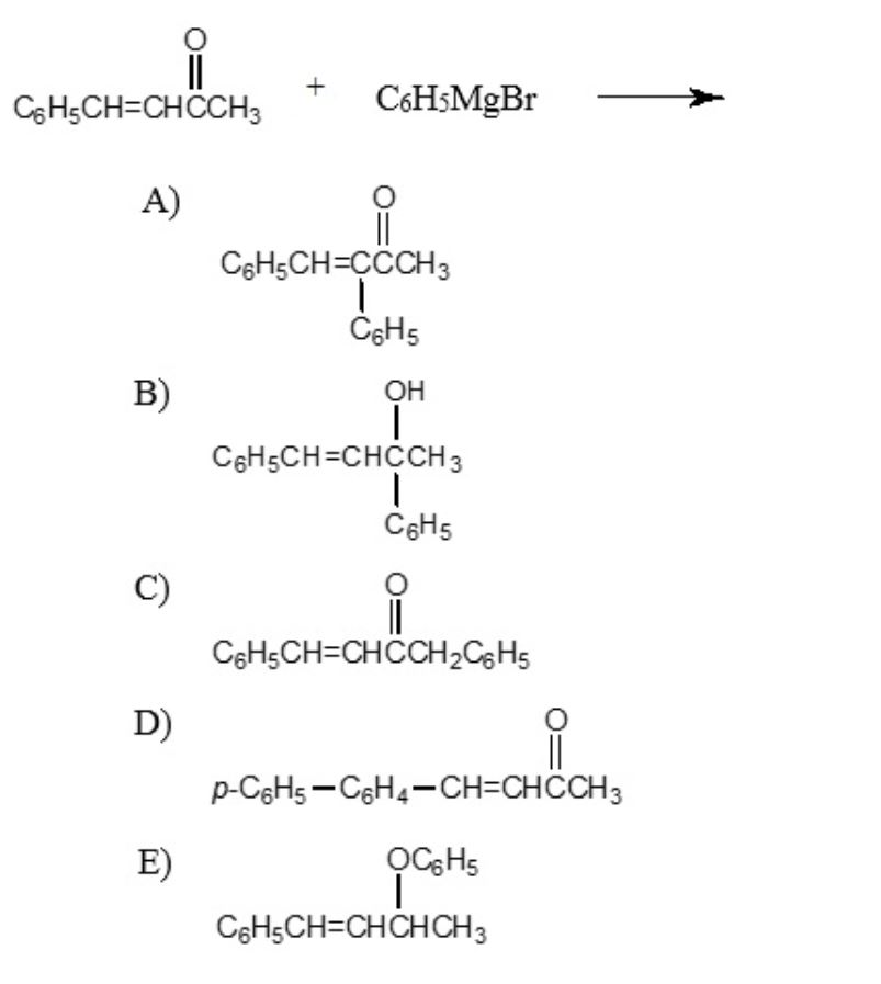 Solved CHSCH=CHÖCHT C6H5MgBr A) CeH=CH=CCCH3 CaHs OH | Chegg.com