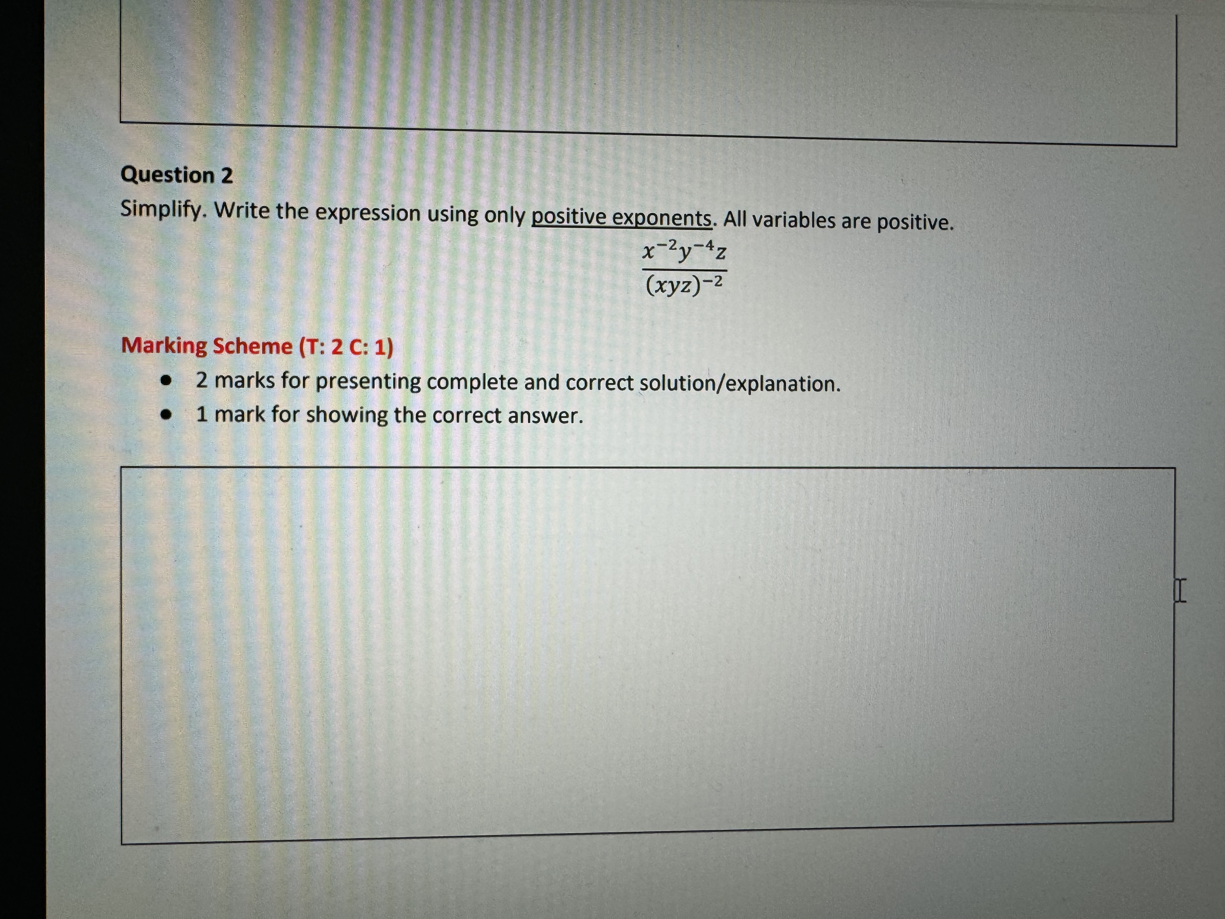 Solved Question 2simplify Write The Expression Using Only 5072