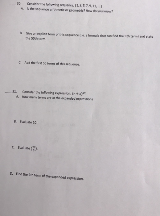 Solved Directions: Answer the following questions by writing | Chegg.com