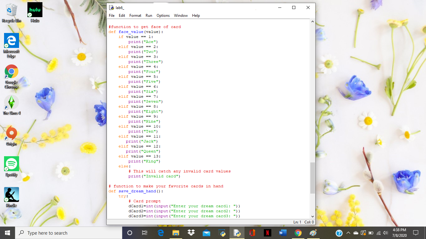 COSC 1336 Programming Fundamentals I Lab 7: | Chegg.com