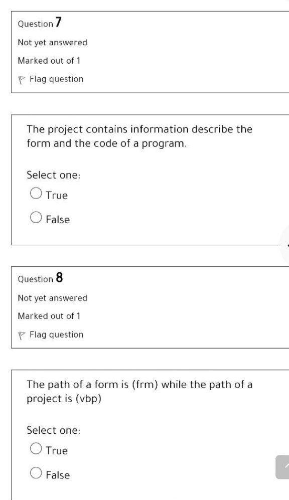 Solved Question 7 Not yet answered Marked out of 1 Flag | Chegg.com