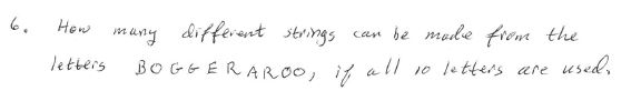 Solved How many different strings can be made from the | Chegg.com