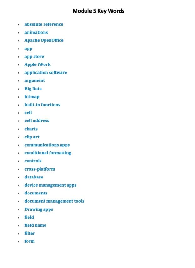 Solved Module 5 of the "Technology for Success - | Chegg.com