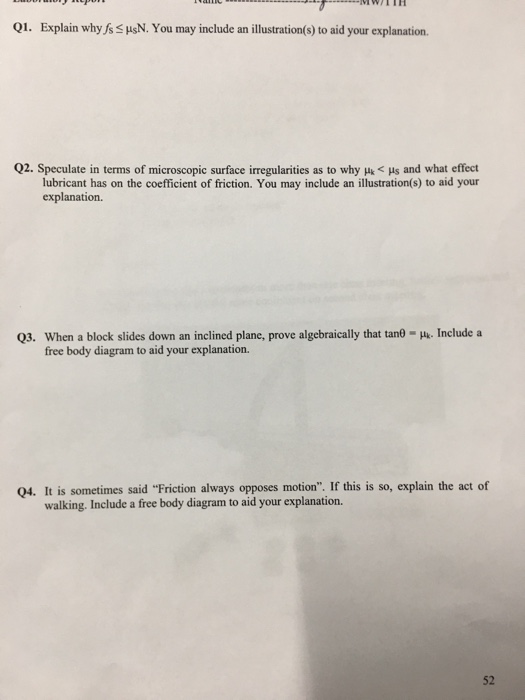Solved Q1. Explain why fs S HSN. You may include an | Chegg.com