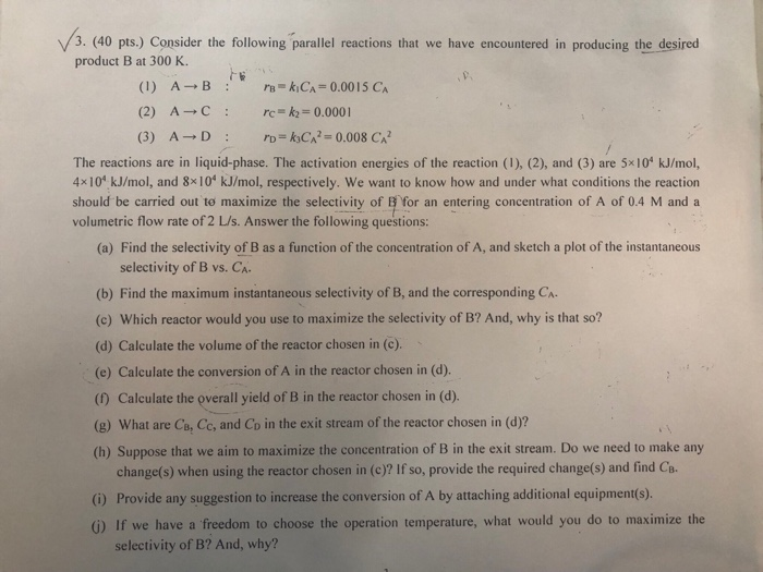 Solved 3. (40 pts.) Consider the following parallel | Chegg.com