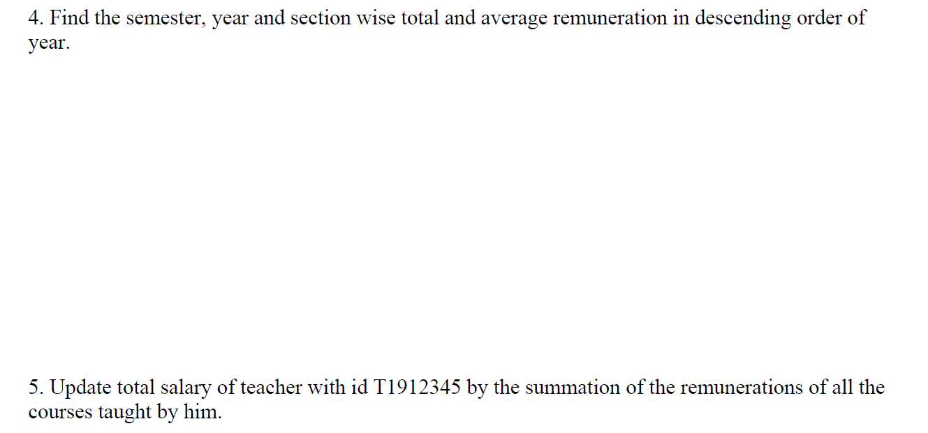 Solved Answer the following questions The relation schema | Chegg.com