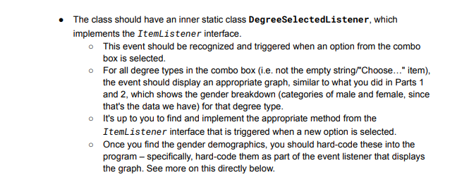 Solved 1. GUI, Event Handling, and Interfaces: Poll Tracking | Chegg.com
