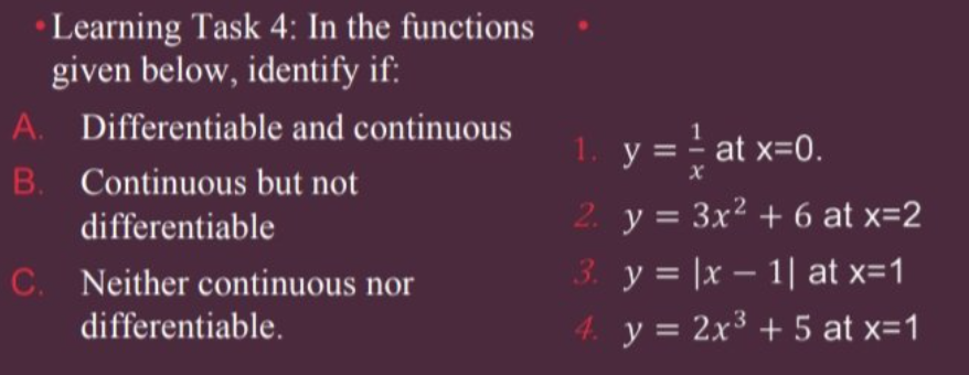 Solved * Learning Task 4: In the functions given below, | Chegg.com
