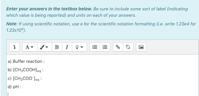 Solved A buffer solution is made by adding 7.35 g of KCH3COO | Chegg.com