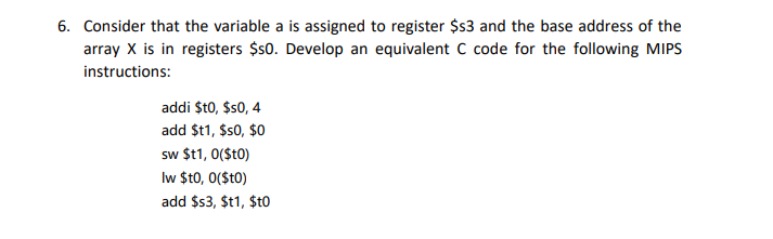 Solved 6. Consider that the variable a is assigned to | Chegg.com