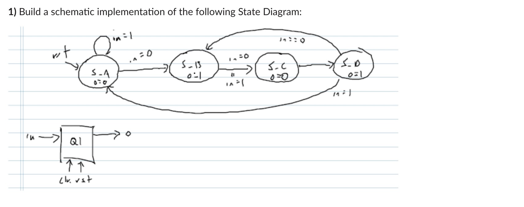 Build a schematic implementation of the following | Chegg.com Build a schematic implementation of the following | Chegg.com