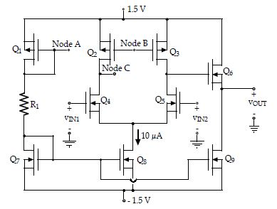 Consider the differential amplifier circuit | Chegg.com