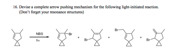 Solved 16. Devise a complete arrow pushing mechanism for the | Chegg.com