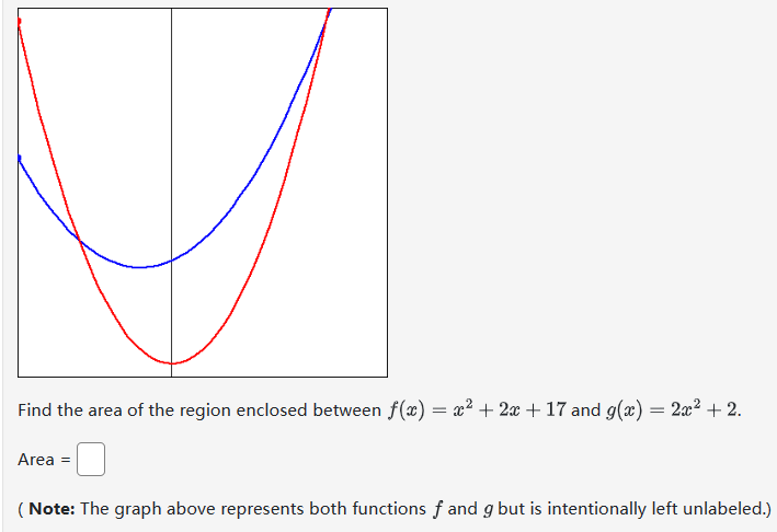 Solved Find the area of the region enclosed between | Chegg.com